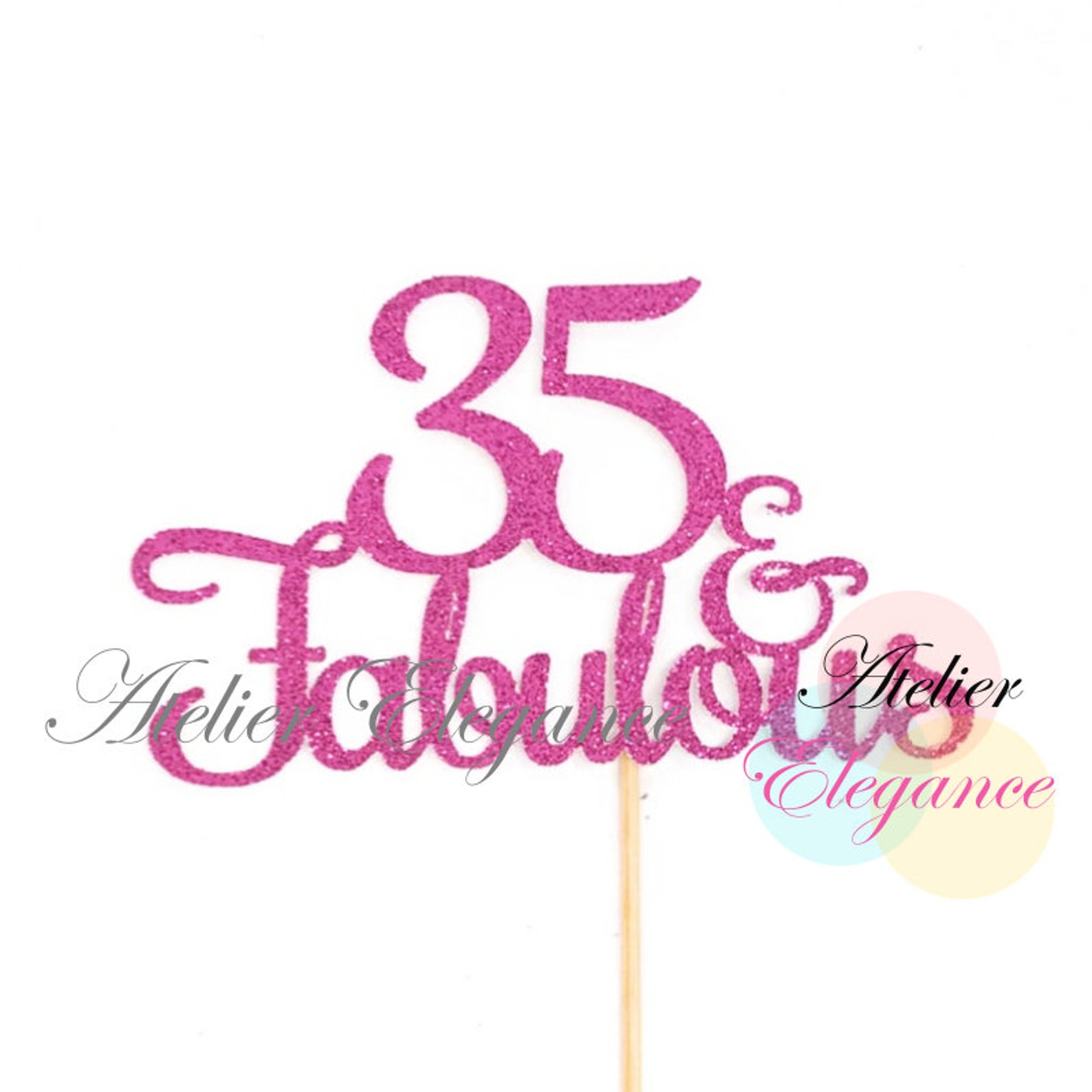35 and Fabulous Cake Topper 35th Birthday Cake Topper 35th - Etsy Canada