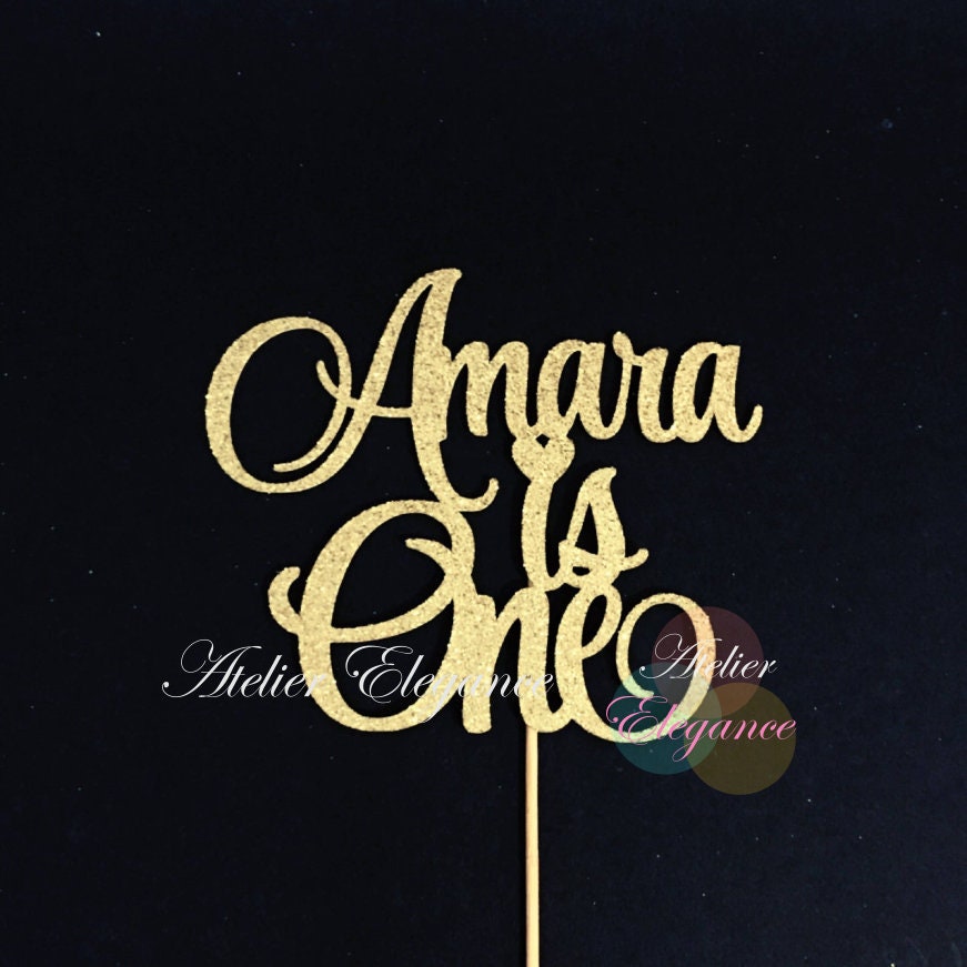 Any Name One Cake Topper Princess First Birthday Cake - Etsy