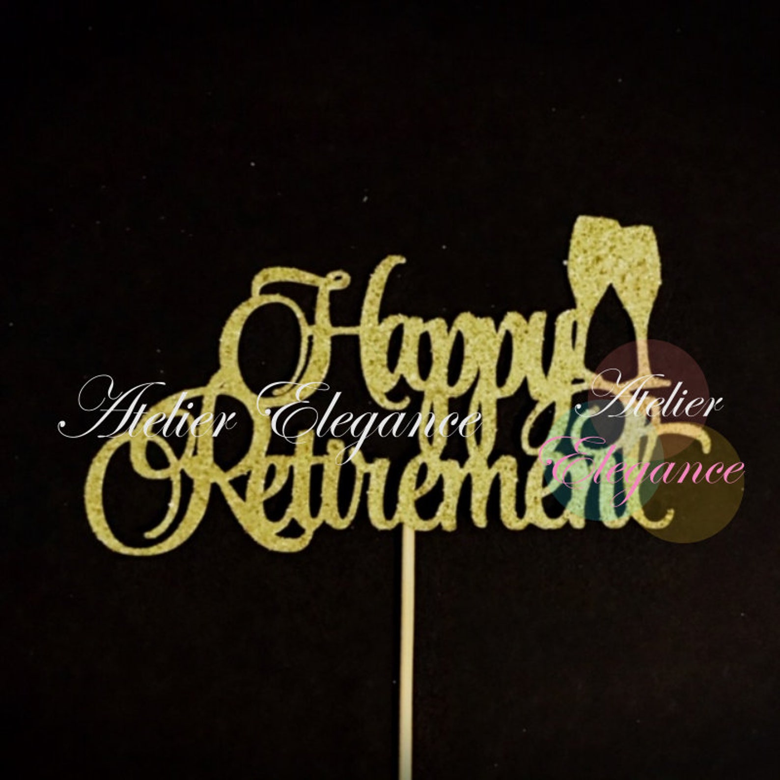 Happy Retirement Cake Topper Retirement Cake Topper - Etsy
