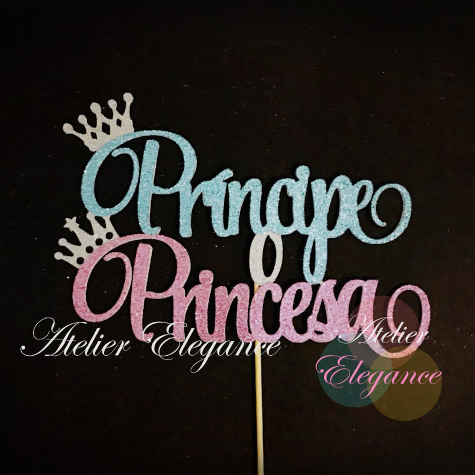 Principe O Princesa, Prince or Princess Cake Topper, Gender Reveal Cake ...