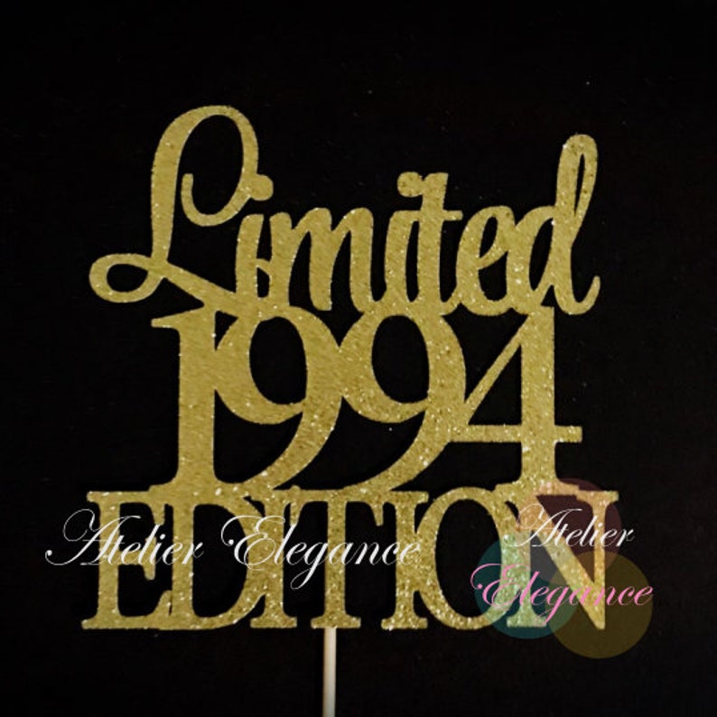 Limited 1994 Edition Cake Topper, Birth Year Cake Topper, 32nd Birthday ...
