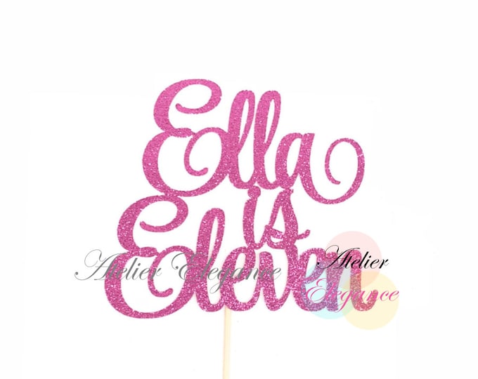 Age Cake Topper Number Cake Topper Eleven Cake Topper 11 Cake Topper ...