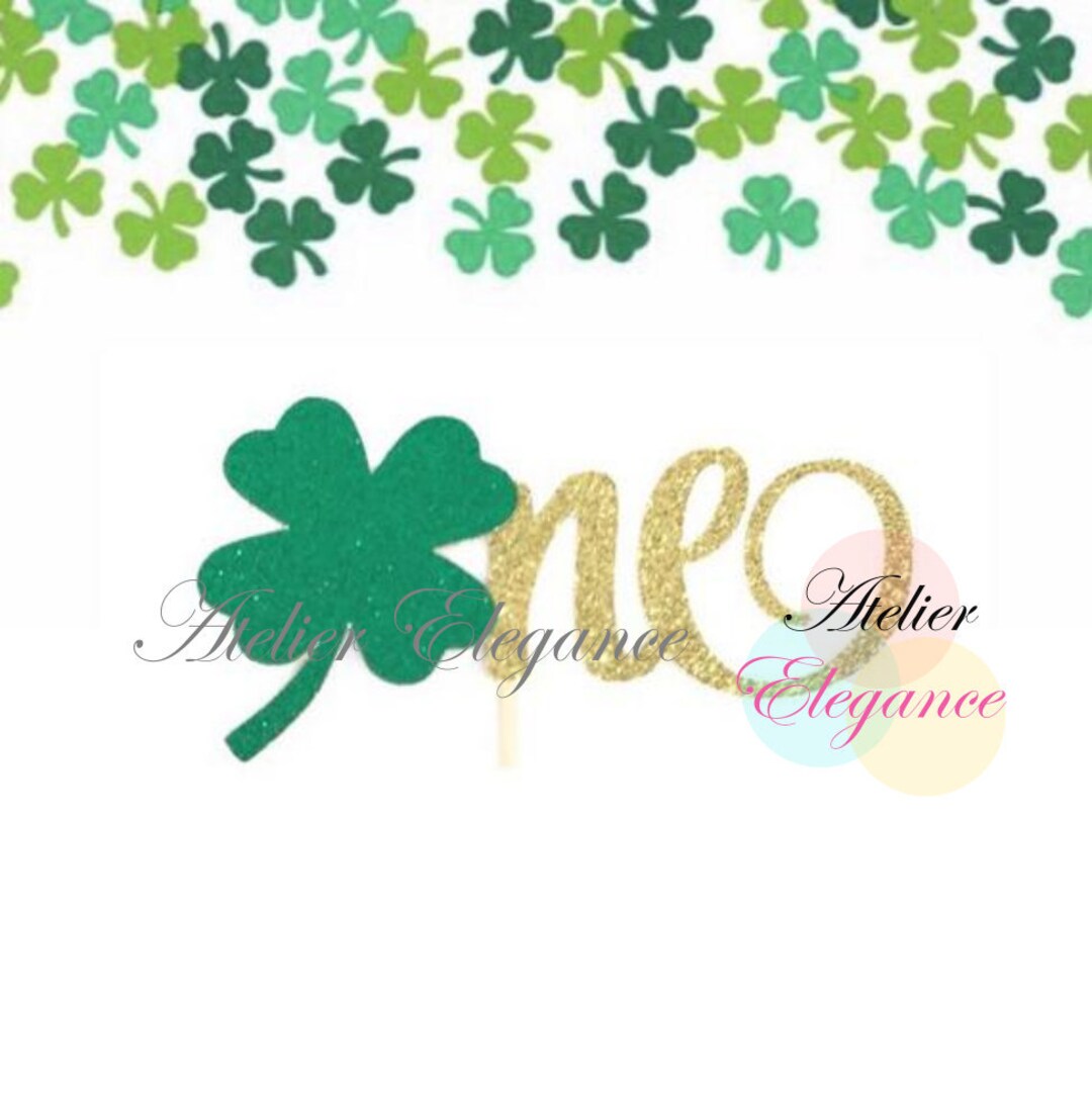Lucky 1 Cake Topper, Lucky One Cake Topper, One Cake Topper, 1 Cake ...