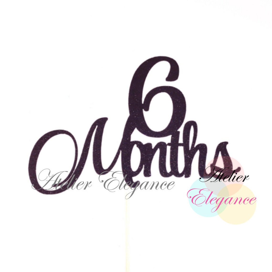 6 Months Cake Topper, Half Cake Topper, Half Birthday Cake Topper, 1/2 ...