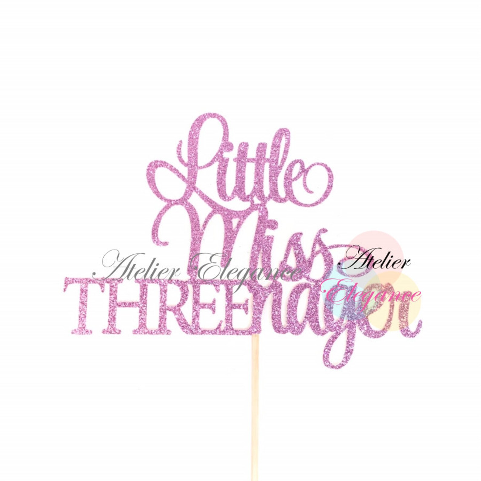 Little Miss Threenager Cake Topper 3rd Birthday Cake Topper - Etsy