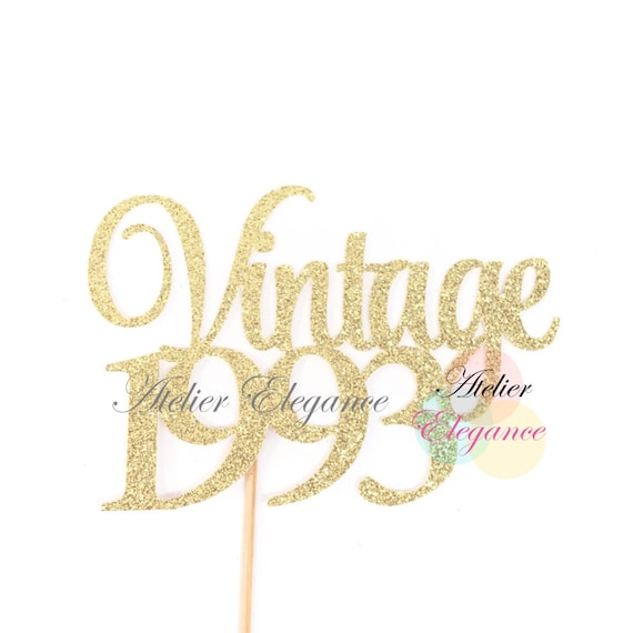 Vintage 1993 Cake Topper Birthday Cake Topper Birth Year - Etsy Canada