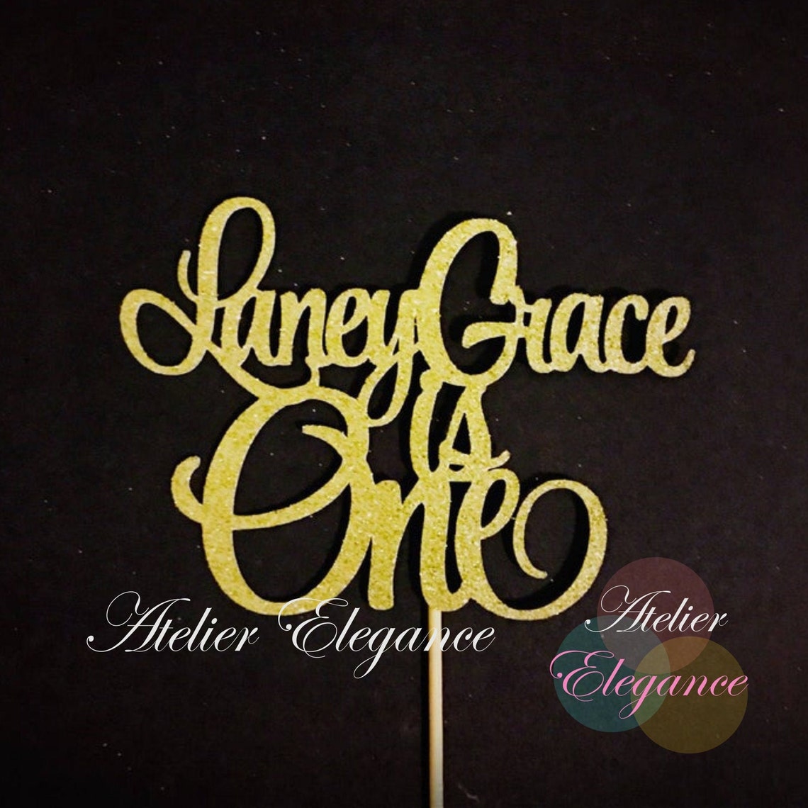 Personalized One Cake Topper First Birthday Cake Topper One - Etsy