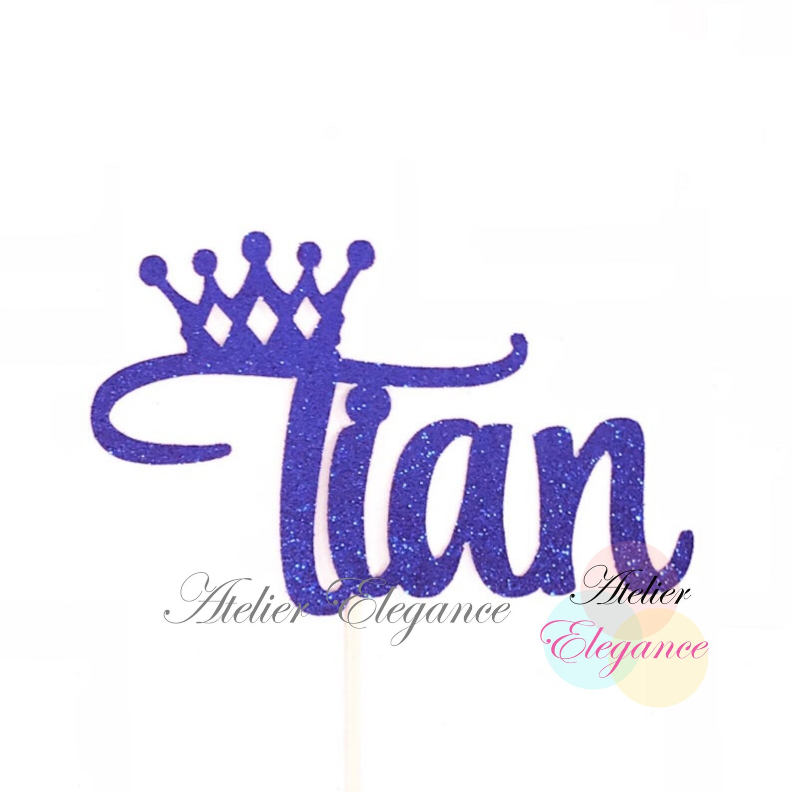 ANY NAME Crown Cake Topper Prince Baby Shower Cake Topper | Etsy