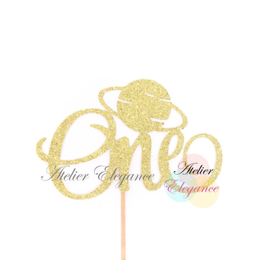One Cake Topper, Planet One Cake Topper, Planet 1st Birthday Cake ...