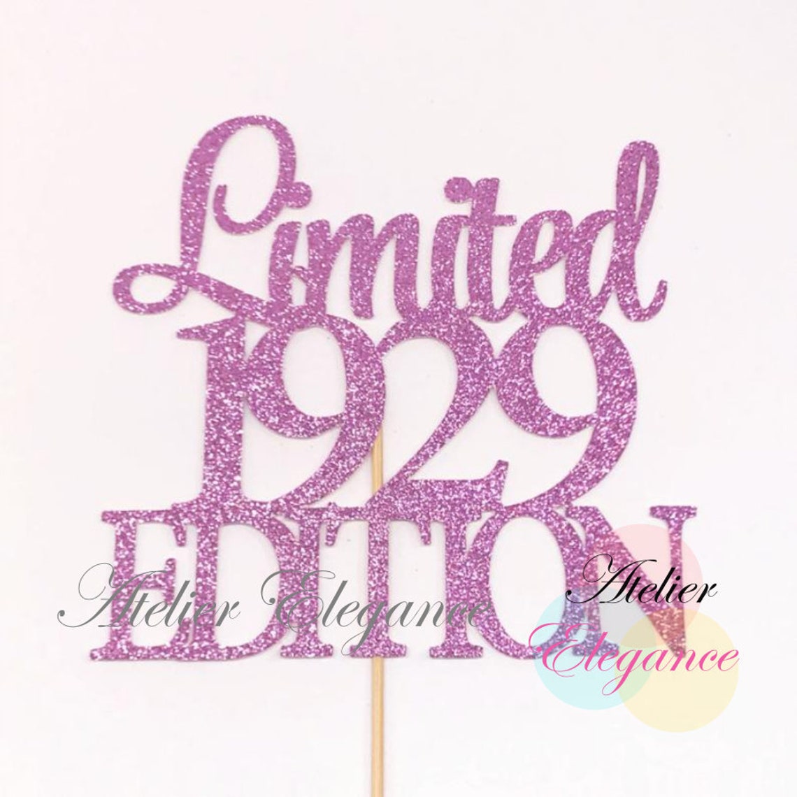 Limited 1929 Edition Cake Topper Birth Year Cake Topper 92nd | Etsy