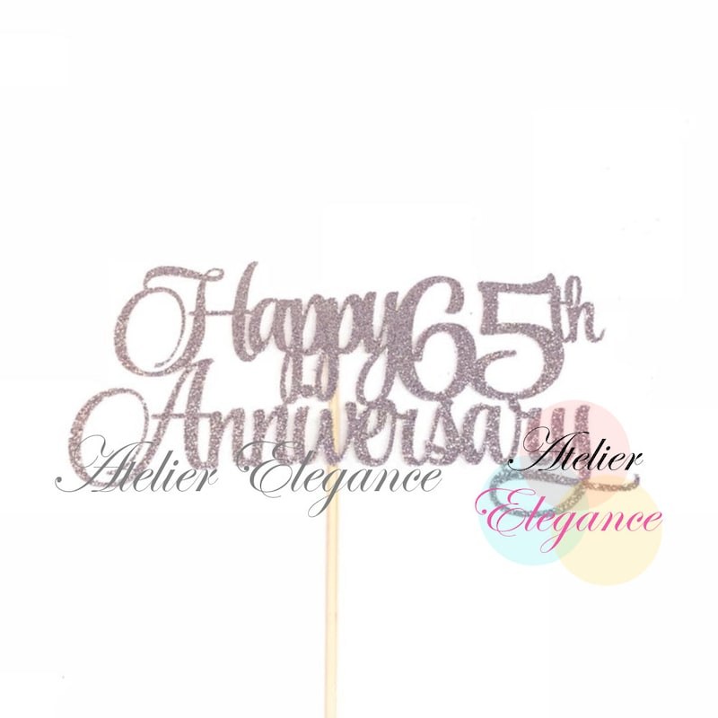Number 65 Cake Toppers - Etsy