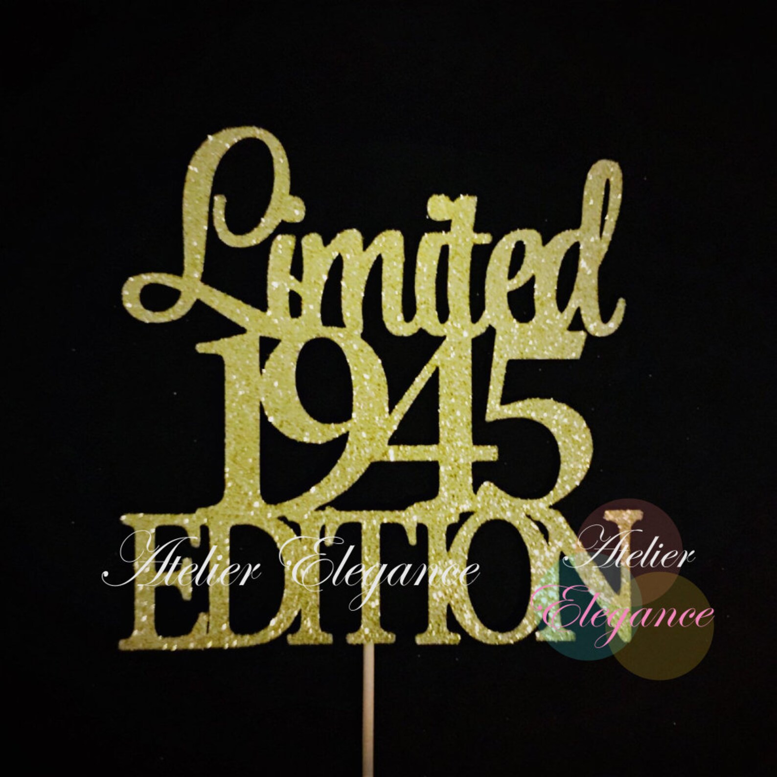 Limited 1945 Edition Cake Topper Birth Year Cake Topper 75th | Etsy