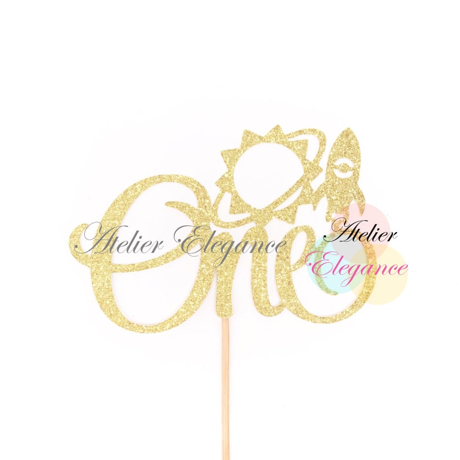 One Cake Topper Sun Cake Topper Rocket One Cake Topper 1st - Etsy