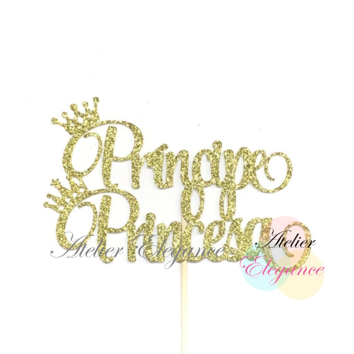 Principe O Princesa, Prince or Princess Cake Topper, Gender Reveal Cake ...