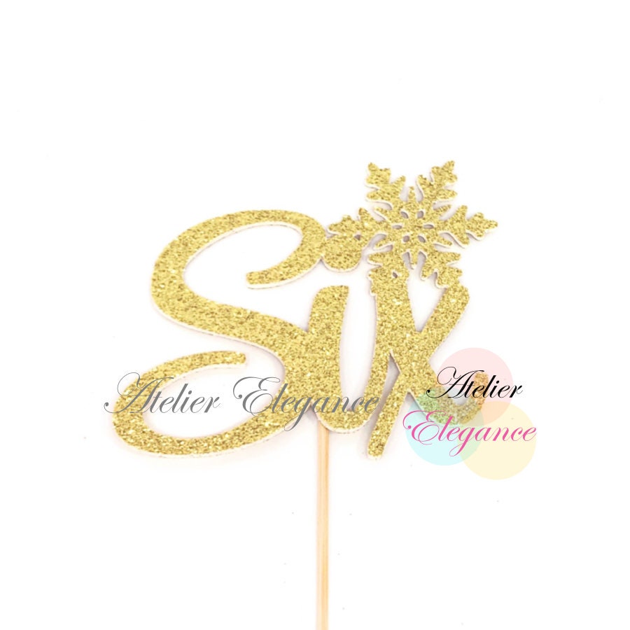 Six Cake Topper 6th Birthday Cake Topper 6 Cake Topper - Etsy UK