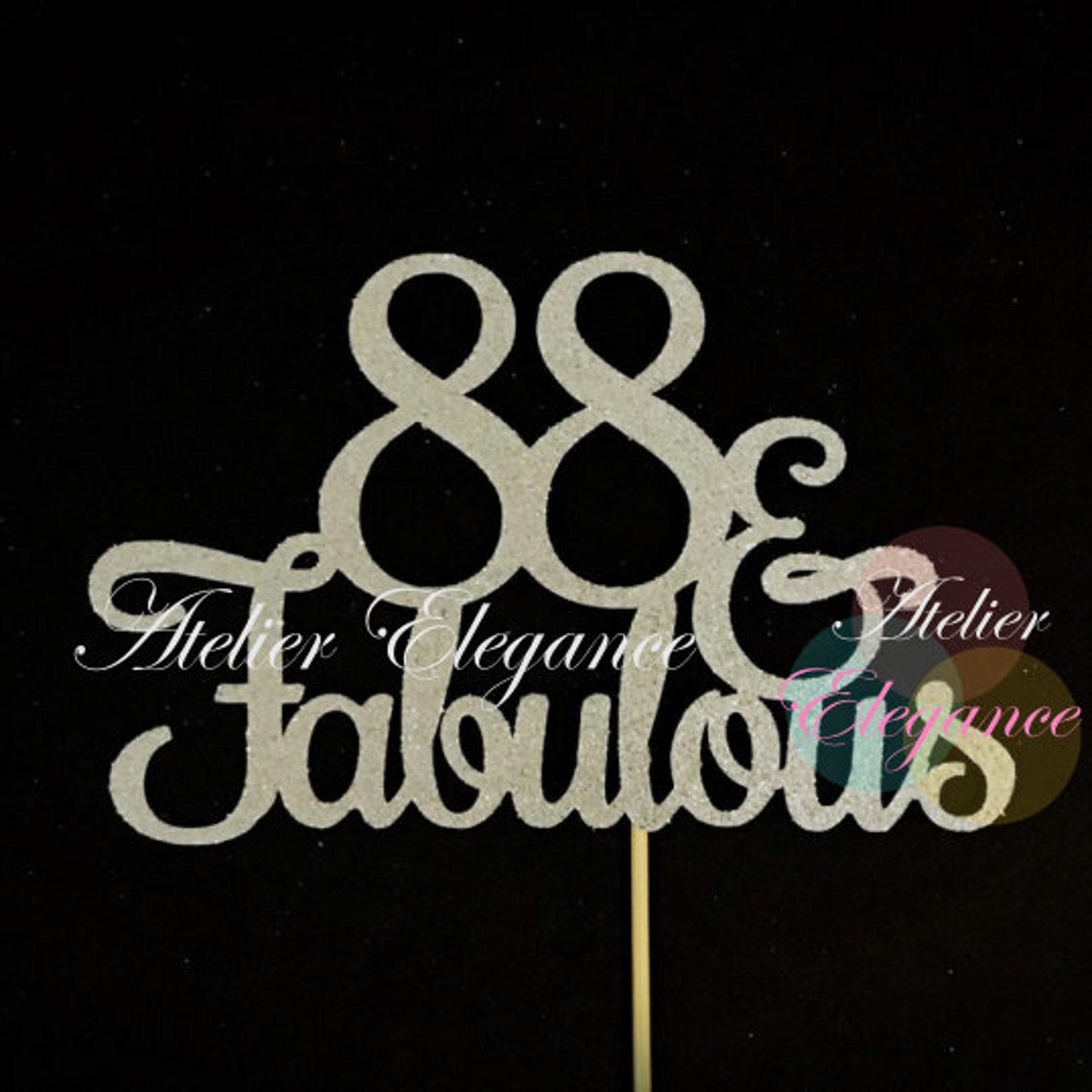 88 and Fabulous Cake Topper 88th Birthday Cake Topper 88th - Etsy Canada