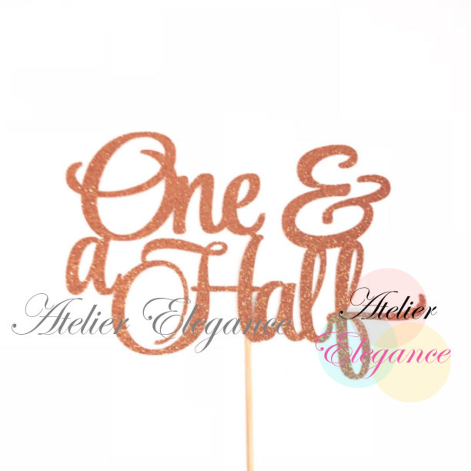 One and a Half Birthday Cake Topper, First Birthday Cake Topper, Half ...