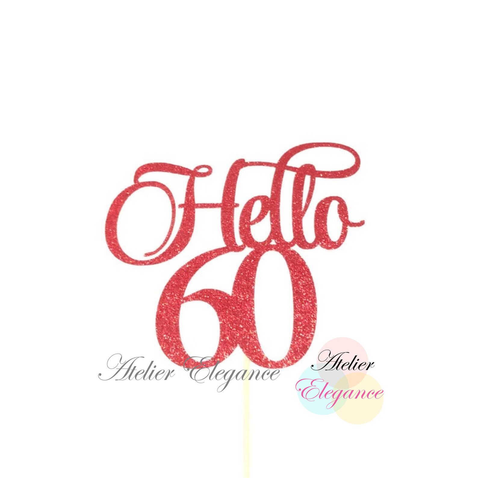 Hello 60 Cake Topper 60th Birthday Cake Topper 60th Birthday - Etsy Canada