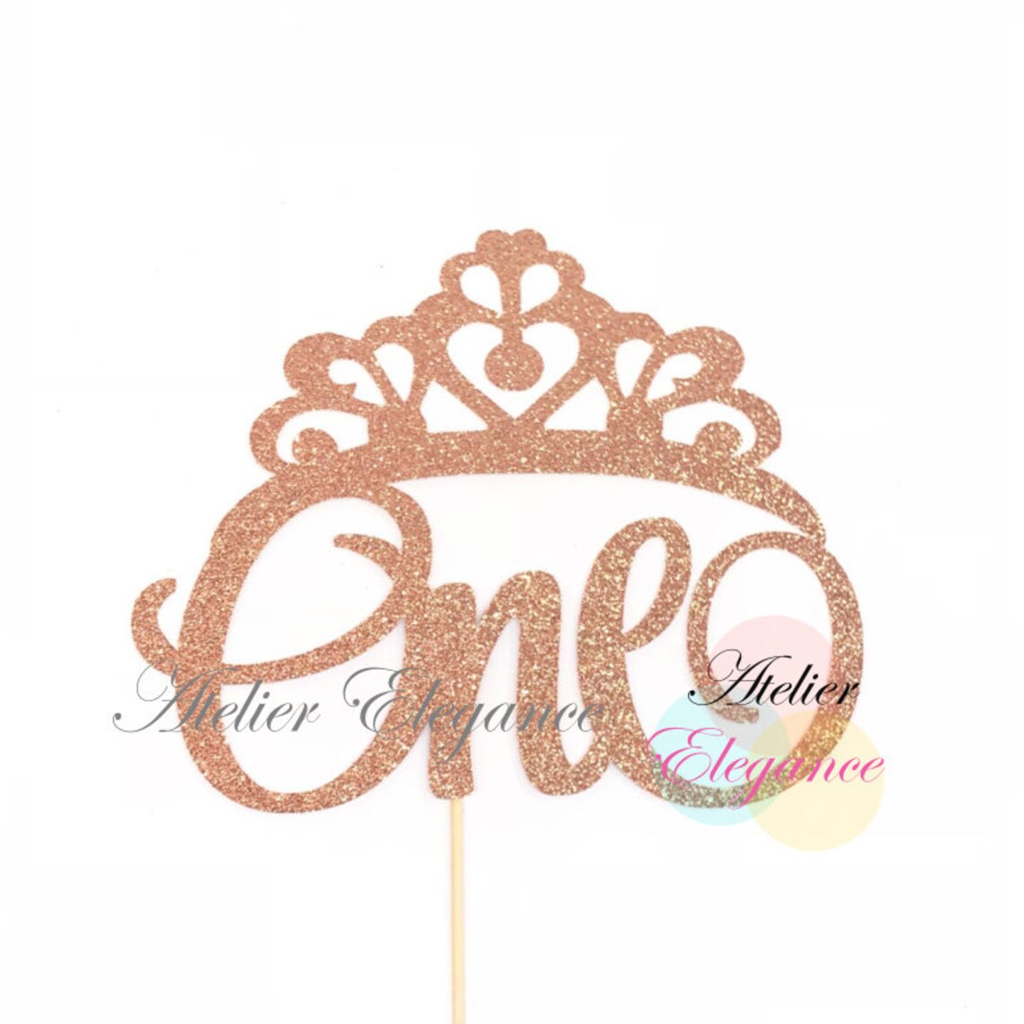 Princess One Cake Topper, First Birthday Topper, One Cake Topper, 1st ...