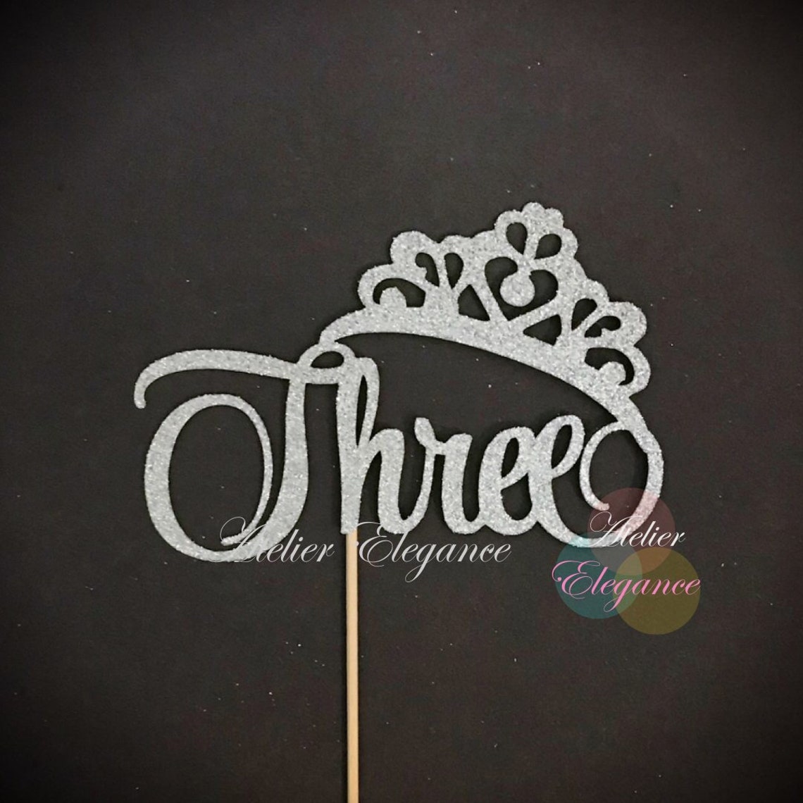 Princess Three Cake Topper Third Birthday Topper Three Cake - Etsy Canada