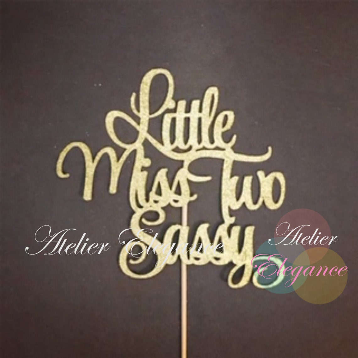Little Miss Two Sassy Cake Topper, Two Cake Topper, 2 Cake Topper, 2nd ...