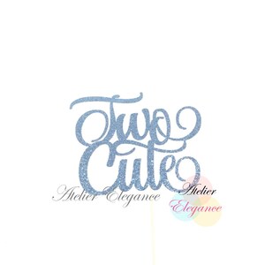 Two Cake Topper, Two Cute Cake Topper, Second Birthday Cake Topper, 2 ...