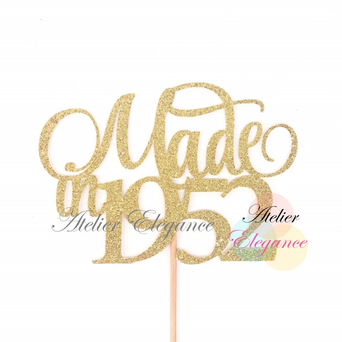 Made in 1952 Cake Topper Birthday Cake Topper Birth Year - Etsy