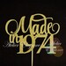 Made in 1974 Cake Topper, Birthday Cake Topper, Birth Year Cake Topper ...