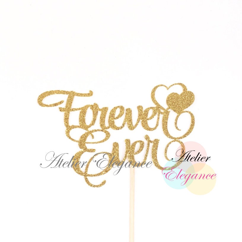 Forever Ever Cake Topper Wedding Cake Topper Engagement Cake - Etsy Canada