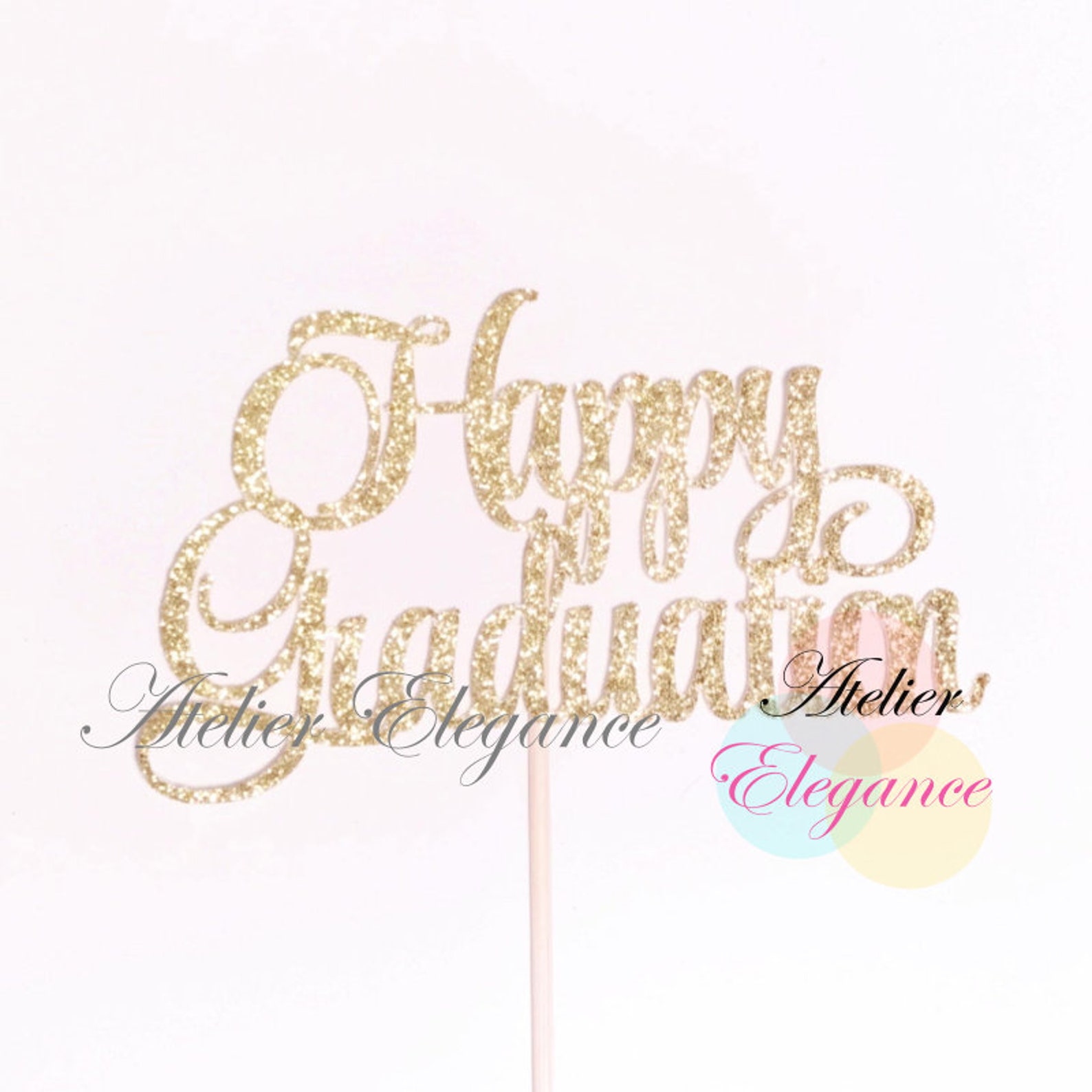 Happy Graduation Cake Topper, Graduation Cake Topper, Happy Cake Topper ...