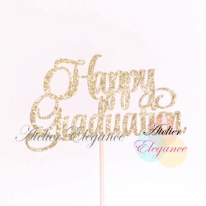 Happy Graduation Cake Topper, Graduation Cake Topper, Happy Cake Topper ...