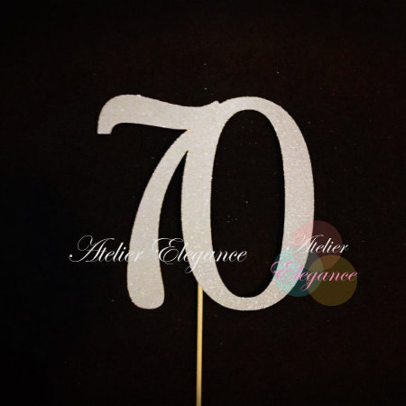 Lots Colors 70 Cake Topper Seventy Cake Topper 70 Birthday | Etsy