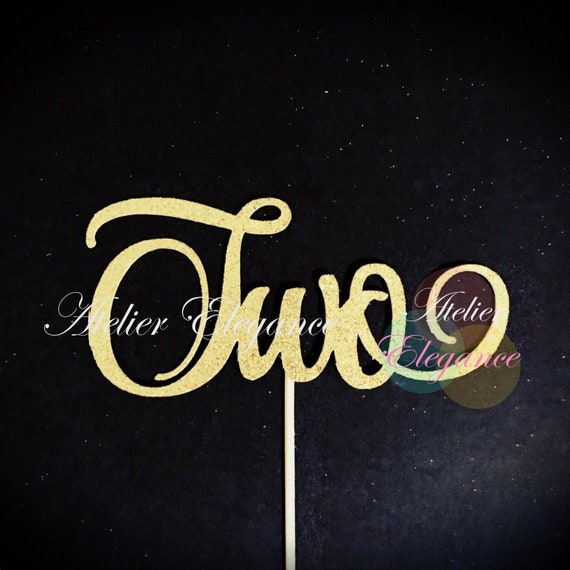 Two Cake Topper Second Birthday Cake Topper 2 Cake Topper | Etsy