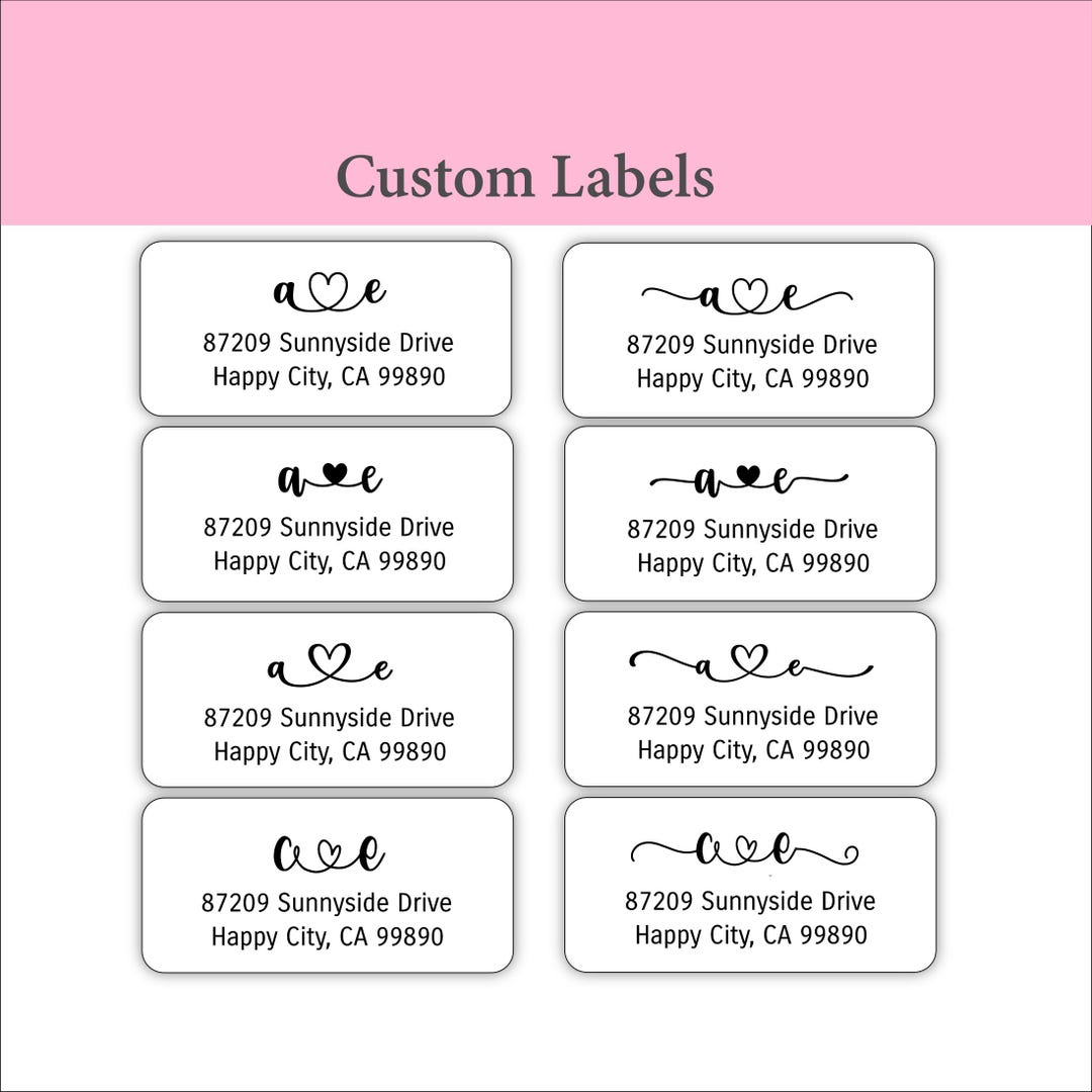Address Label, Envelope Labels, Return Address Label, Custom Label ...