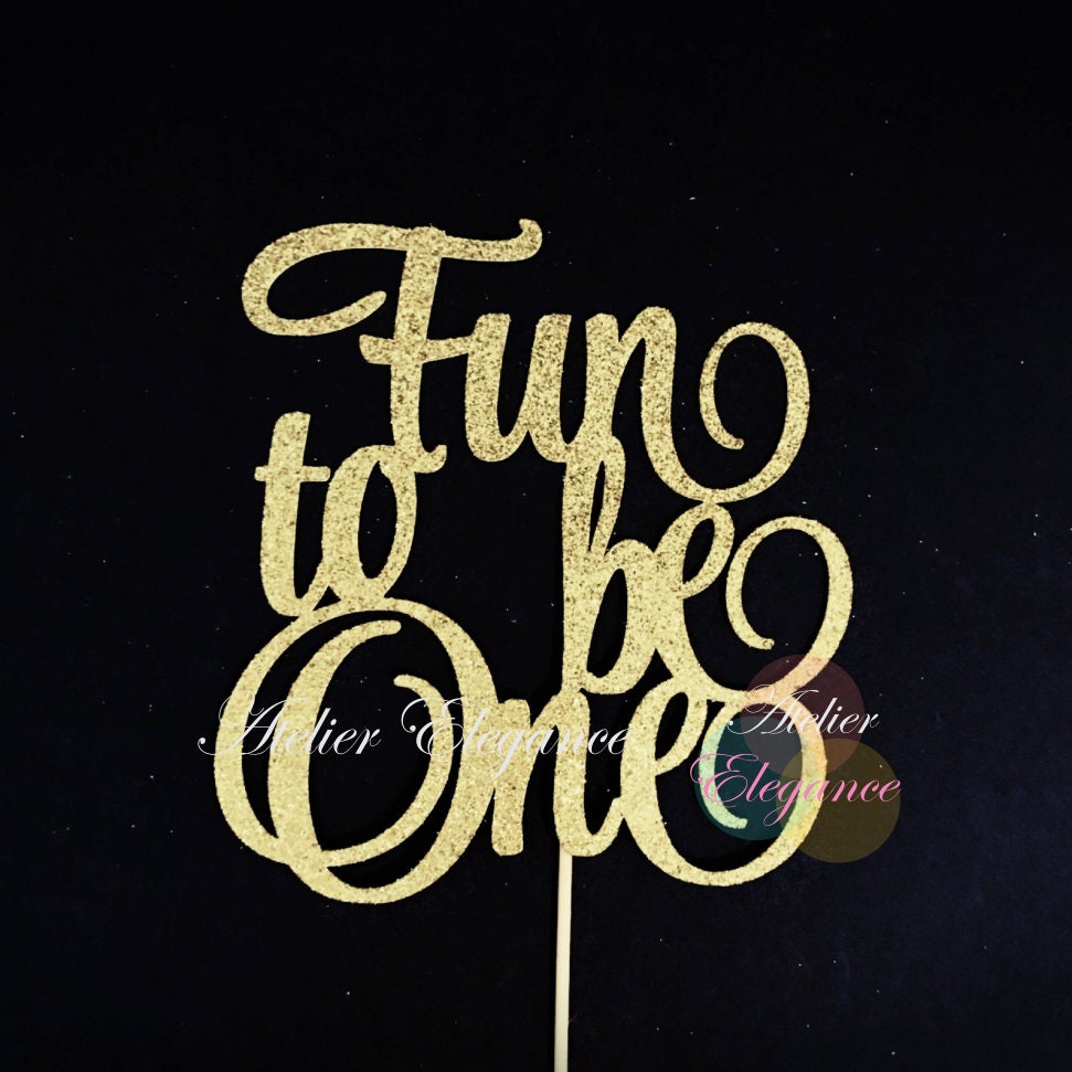 Fun to Be One Cake Topper First Birthday Cake Topper 1 Cake - Etsy Canada