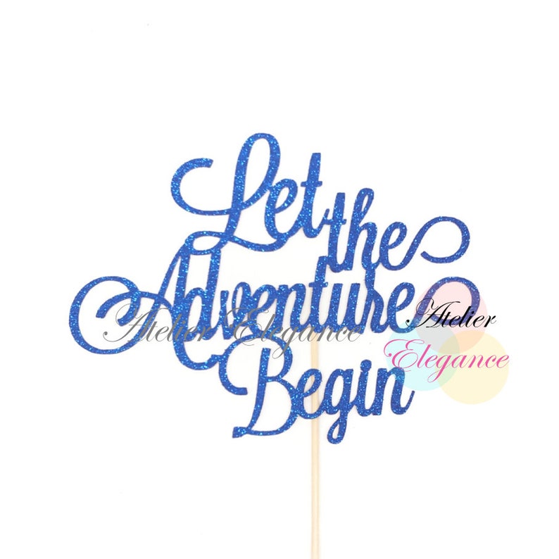 Let the Adventure Begin Cake Topper Baby Shower Cake Topper | Etsy