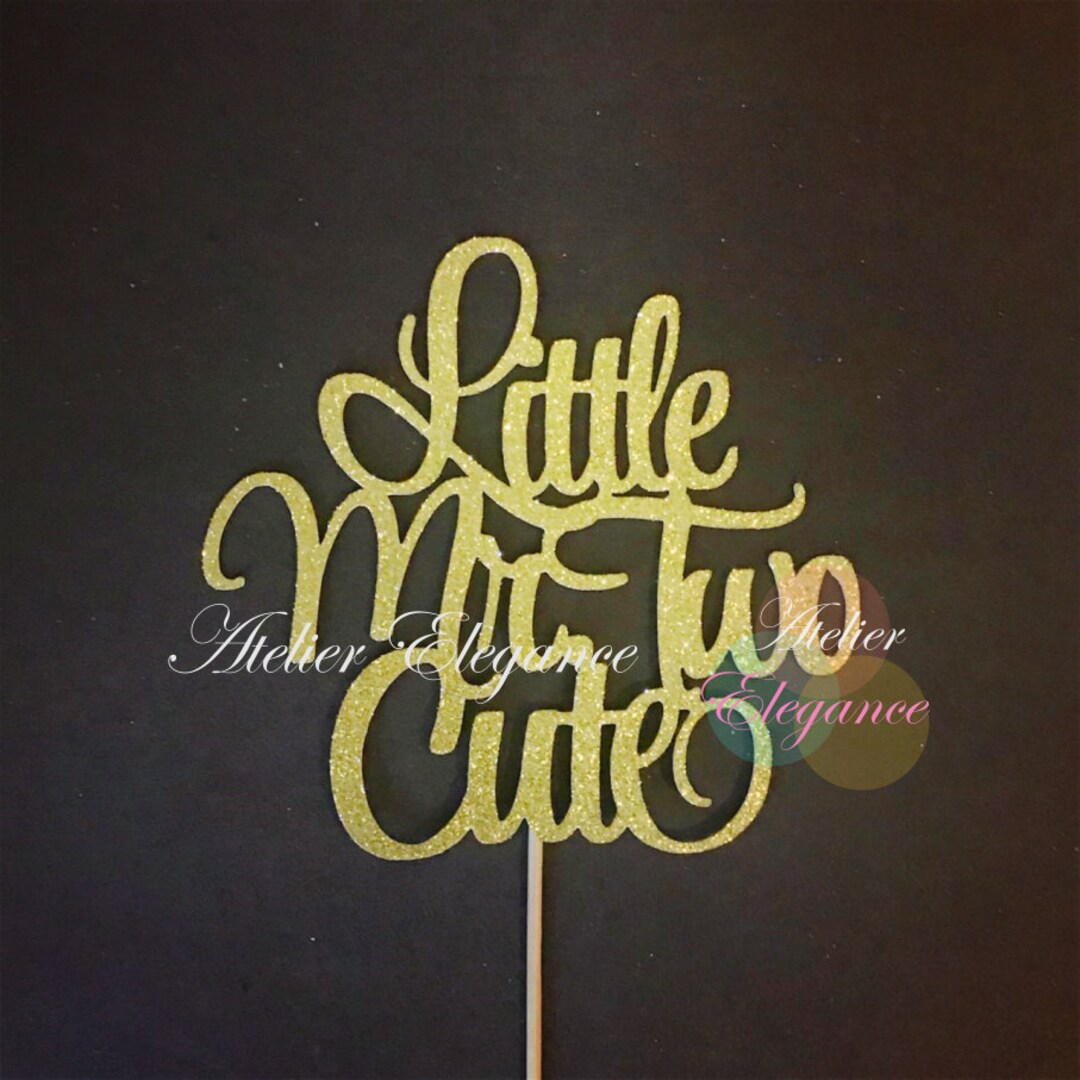 Little Mr Two Cute Cake Topper, Two Cake Topper, 2 Cake Topper, 2nd ...