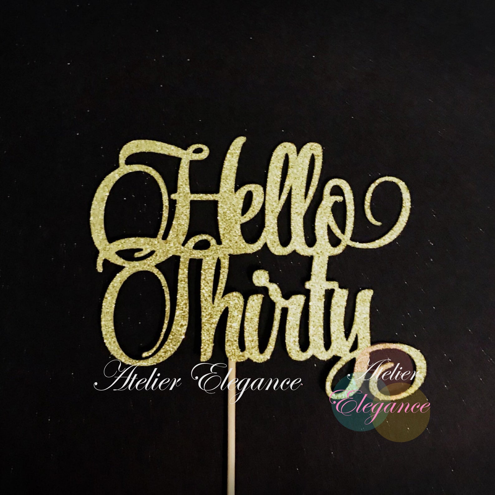 Hello Thirty Cake Topper Hello 30 Cake Topper 30th Birthday - Etsy Canada