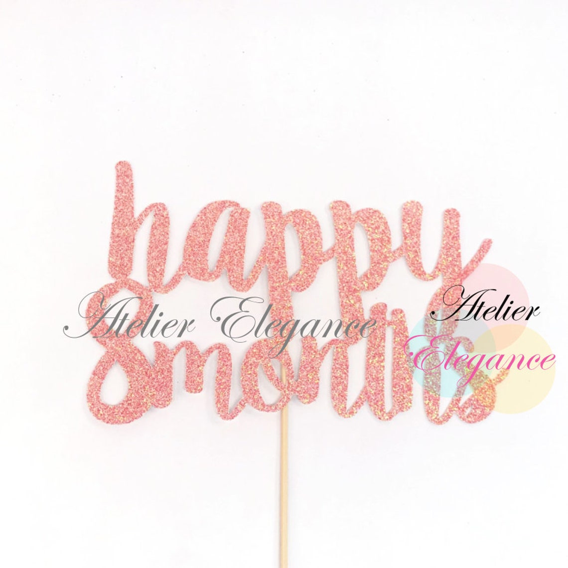 Happy 8 Months Cake Topper, 8 Months Birthday Cake Topper, 8 Months ...