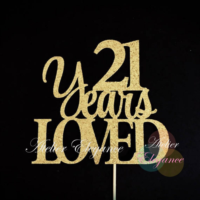 21 Cake Topper - Etsy