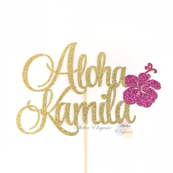 Paper & Party Supplies Party Décor Aloha Baby Cake Topper Aloha Any ...