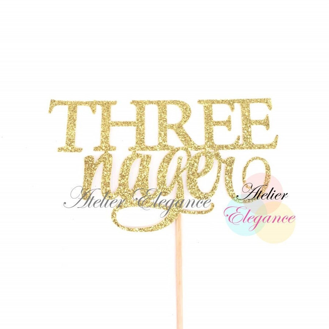 Threenager Cake Topper, 3 Cake Topper, Third Birthday Cake Topper, 3rd ...