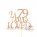 79 Years Loved Cake Topper, 79 Cake Topper, 79th Anniversary Cake ...