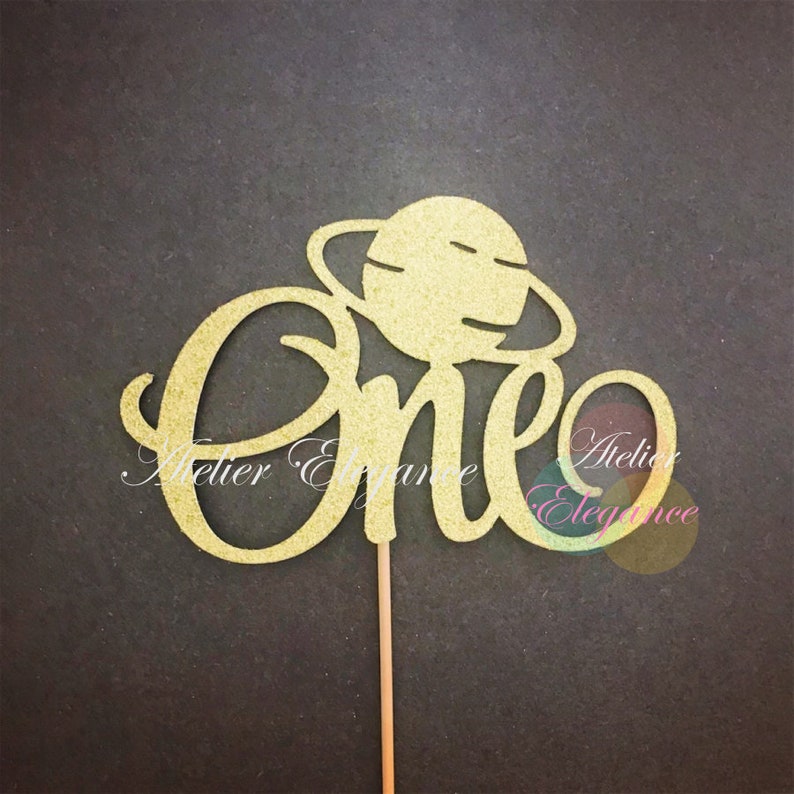 One Cake Topper, Planet One Cake Topper, Planet 1st Birthday Cake ...
