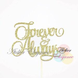 Forever and Always Cake Topper Wedding Cake Topper Bridal - Etsy Canada