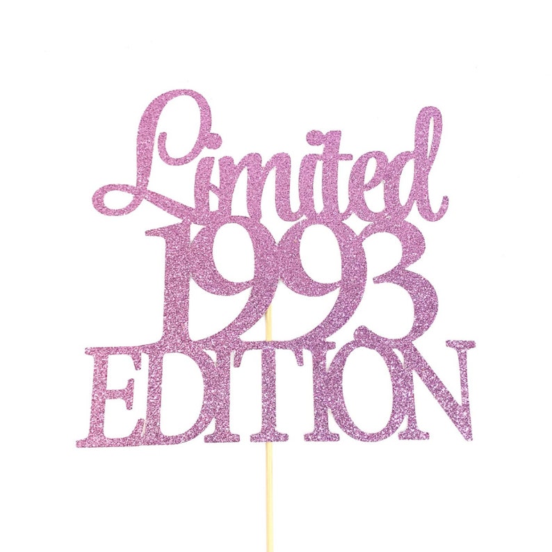 Limited 1993 Edition Cake Topper Birth Year Cake Topper 27th | Etsy