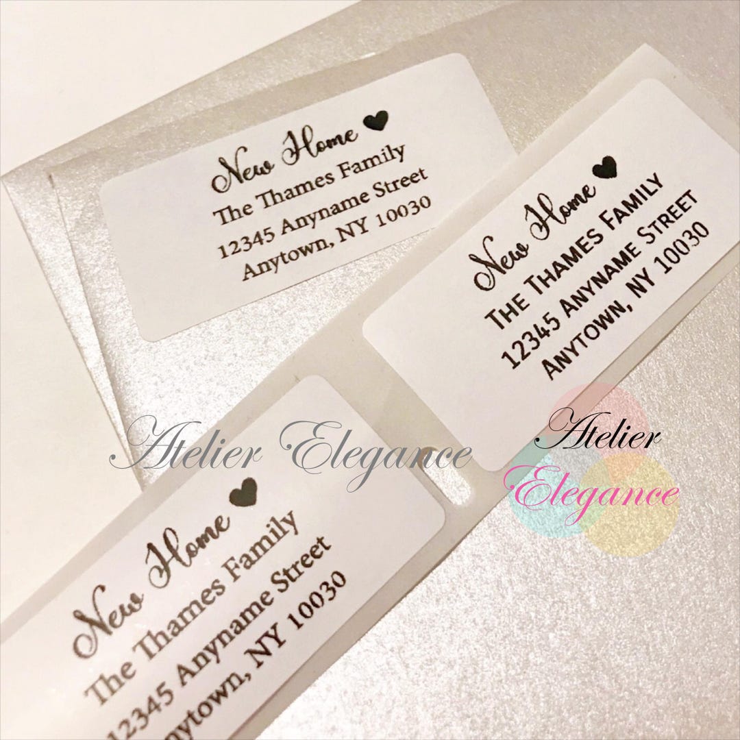 New Home Labels, New Address Label, Return Address Label, Envelope ...