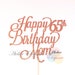 Happy 65th Birthday Mom Cake Topper, Happy 65th Birthday Mama Cake ...