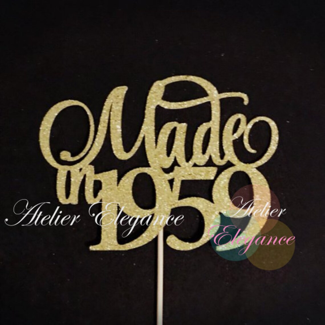Made in 1959 Cake Topper Birthday Cake Topper Birth Year - Etsy Canada