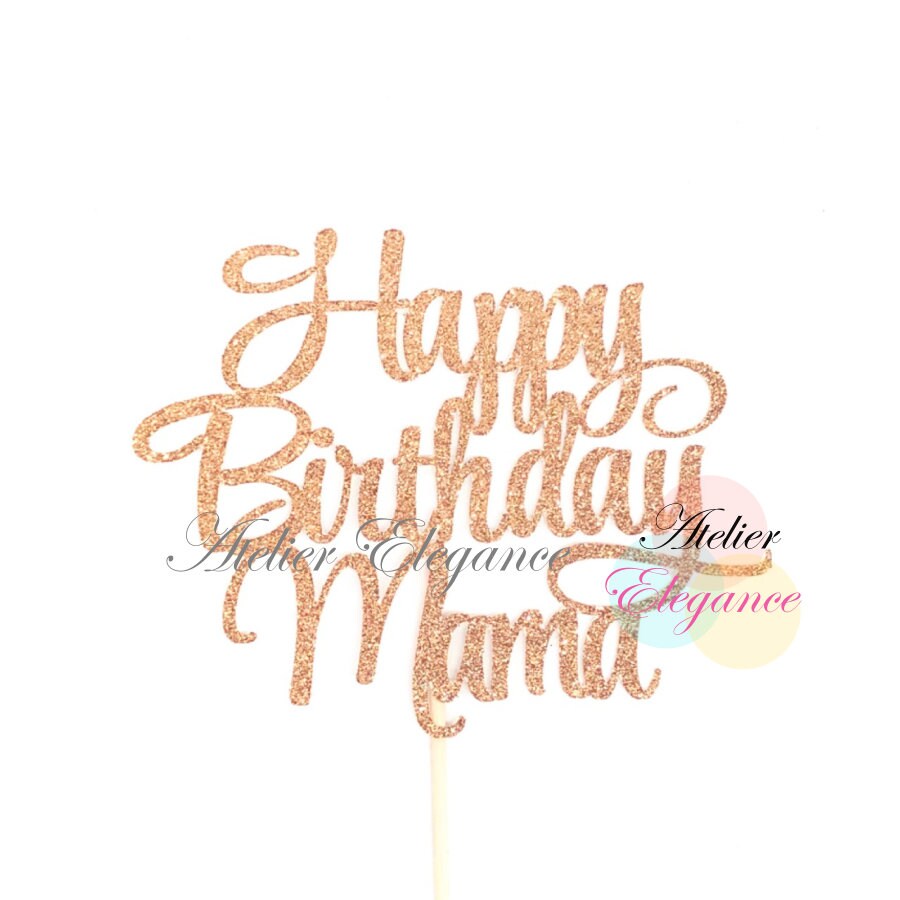 Happy Birthday Mama Cake Topper Mother's Birthday Cake - Etsy Canada